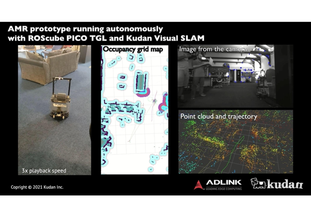 9/16開催「ROSCon JP 2021」にて、ADLINKブースでKudan Visual SLAMのデモ動画、AMR試作機を展示 - Kudan Japanese