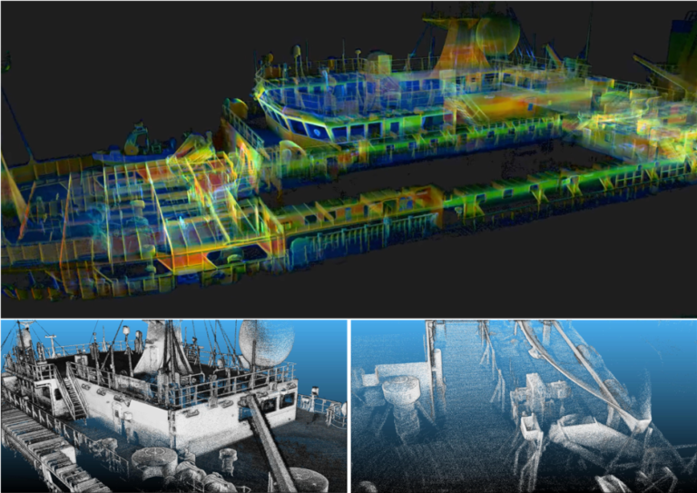 Kudan Lidar SLAM (KdLidar)適用事例：大型船舶のマッピング