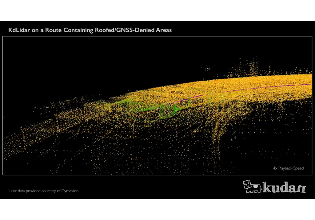 Kudan 3D-Lidar SLAM (KdLidar) update: Localization in covered area without GNSS | Kudan global